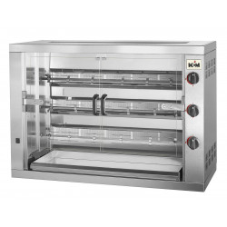 Rotisor profesional pe gaz pentru 18 buc pui - model compact
